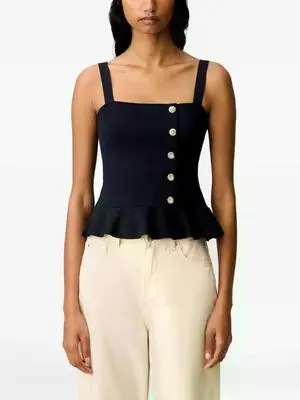 Claudie Pierlot Ruffled Knit Top