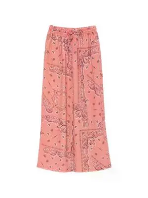 VENUJA Paisley Print Wide Leg Trousers