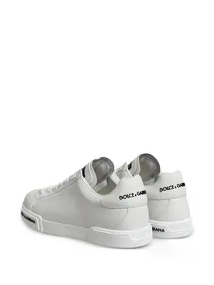 Dolce & Gabbana Logo Detail Leather Low-top Sneakers