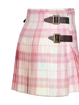VIVIENNE WESTWOOD Checked Pleated Mini Skirt
