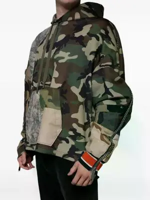 Dolce & Gabbana Camouflage Patchwork Hoodie