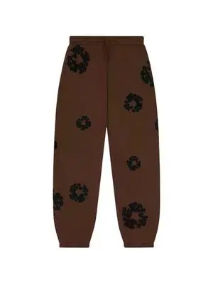 DENIM TEARS Cotton Wreath Track Pants - Brown