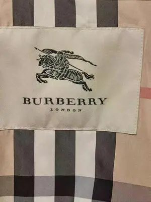 Burberry Epaulette Trench Coat - Blue