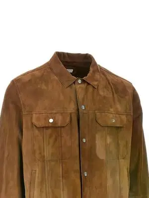 Brunello Cucinelli Suede Button-up Jacket