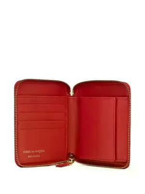 Comme Des Garçons Polka-dot Zip-around Wallet - Red