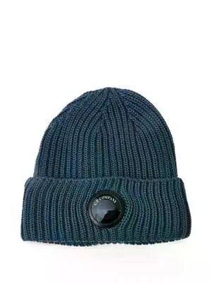 C.P. COMPANY Ribbed-knit Beanie Hat - Blue