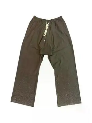 SECND SLF Vintage Flooded Embellished Track Pants - Brown