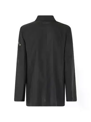 MAISON MARGIELA Single-breasted Logo Print Jacket