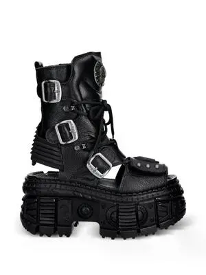 NEW ROCK Buckle-fastening Platform Sandals