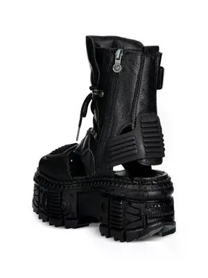 NEW ROCK Buckle-fastening Platform Sandals