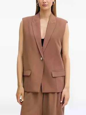 VICOLO Single-breasted Waistcoat With Notched Lapels