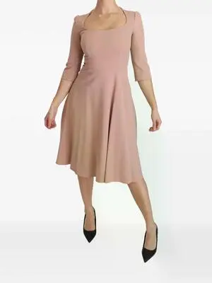Dolce & Gabbana A-line Square Neck Midi Dress