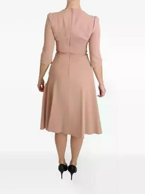 Dolce & Gabbana A-line Square Neck Midi Dress