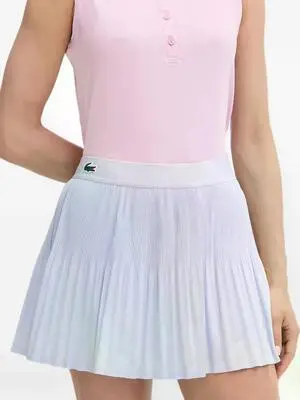 Lacoste Pleated Logo-patch Mini Skirt