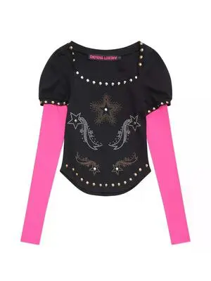 CHOPOVA LOWENA Embellished Layered Top