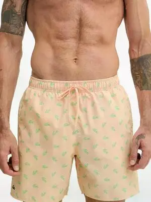 Lacoste Logo Print Swim Shorts