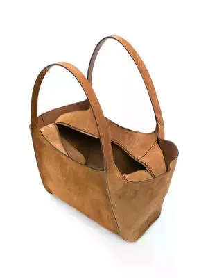 TOD'S Timeless Suede Tote Bag - Brown