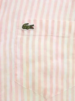 Lacoste Striped Short-sleeve Linen Shirt
