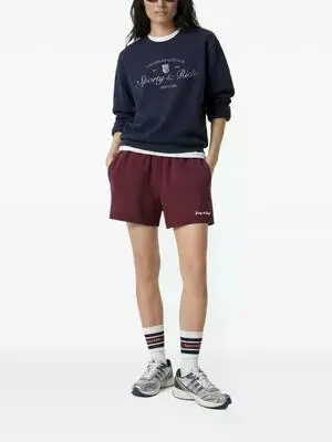 Sporty & Rich Textured Sweatshirts Hoodies For Women