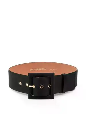 Carolina Herrera Icon Buckle Belt - Black