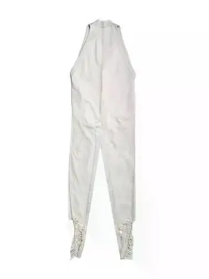Rick Owens Sleeveless Coat With Distressed Hem