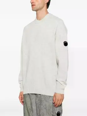 C.P. COMPANY Lens Detail Crew Neck Sweater