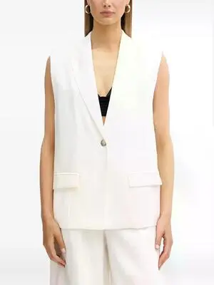 VICOLO Single-breasted Waistcoat With Notched Lapels