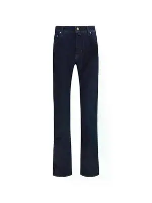 Jacob Cohen Contrast Stitching Jeans For Men