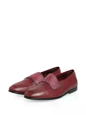 Dolce & Gabbana Crocodile-effect Leather Loafers