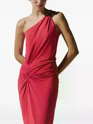 BAOBAB Canoa Knot-detail One-shoulder Maxi Dress
