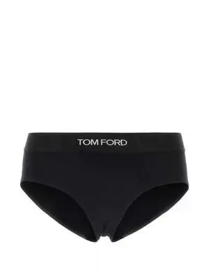 TOM FORD Signature Logo-waistband Briefs - Black