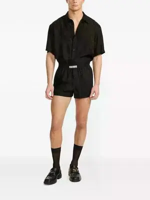 LGN LOUIS GABRIEL NOUCHI Jacquard Logo Patch Shorts