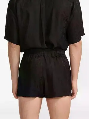 LGN LOUIS GABRIEL NOUCHI Jacquard Logo Patch Shorts