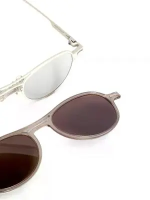 Maison Kitsuné X A. Society Oval-frame Sunglasses