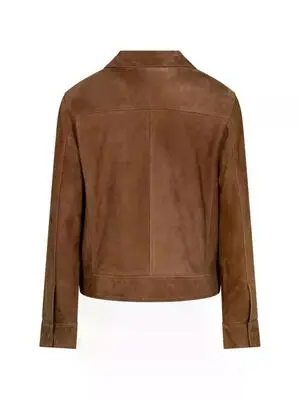 YVES SALOMON Suede Flap-pocket Jacket
