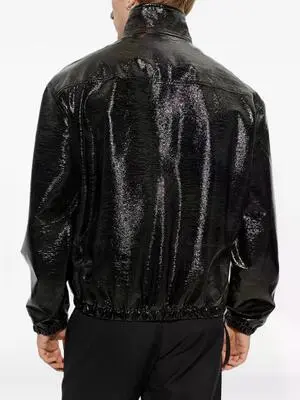 COURREGES Stand Collar Vinyl Jacket