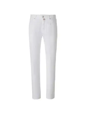 Jacob Cohen Denim Jeans With Logo Patch