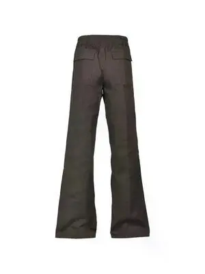 Rick Owens Dietrich Drawstring Waist Wide Leg Trousers - Grey