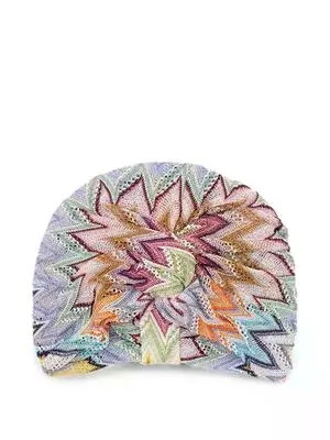 Missoni Zigzag Knit Headwear - Blue