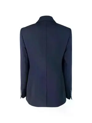 Max Mara Single-breasted Notched-lapels Blazer - Blue