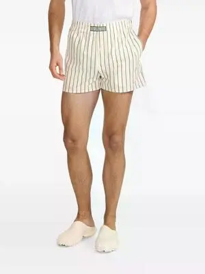 LGN LOUIS GABRIEL NOUCHI Pinstriped Cotton Boxer Shorts - Neutrals