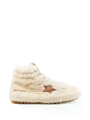 GOLDEN GOOSE Francy Shearling High-top Sneakers