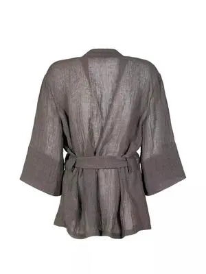 120% Lino Belted Kimono
