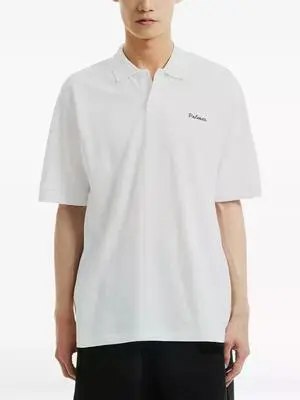 PALMES Logo-embroidered Piqué Polo Shirt