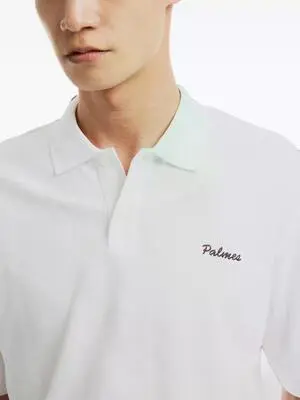 PALMES Logo-embroidered Piqué Polo Shirt