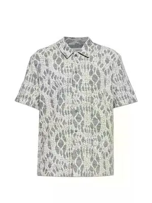 SAMSOE SAMSOE Sakvist Snake-print Shirt - Neutrals