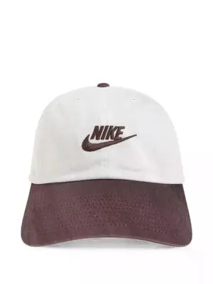 Nike Club Logo Embroidered Baseball Cap - White