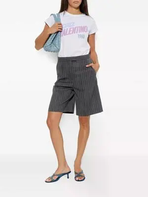 Valentino Garavani Wool Pinstripe Shorts