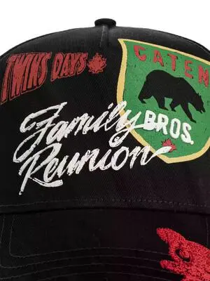 Dsquared2 Baseball Cap With Distressed Finish And Embroidery