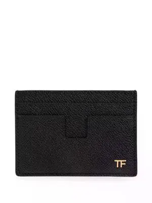 TOM FORD Leather Card Holder - Black